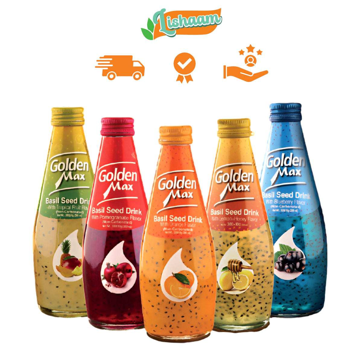 Golden Max Basil seeds with Tropical fruits — Lishaam